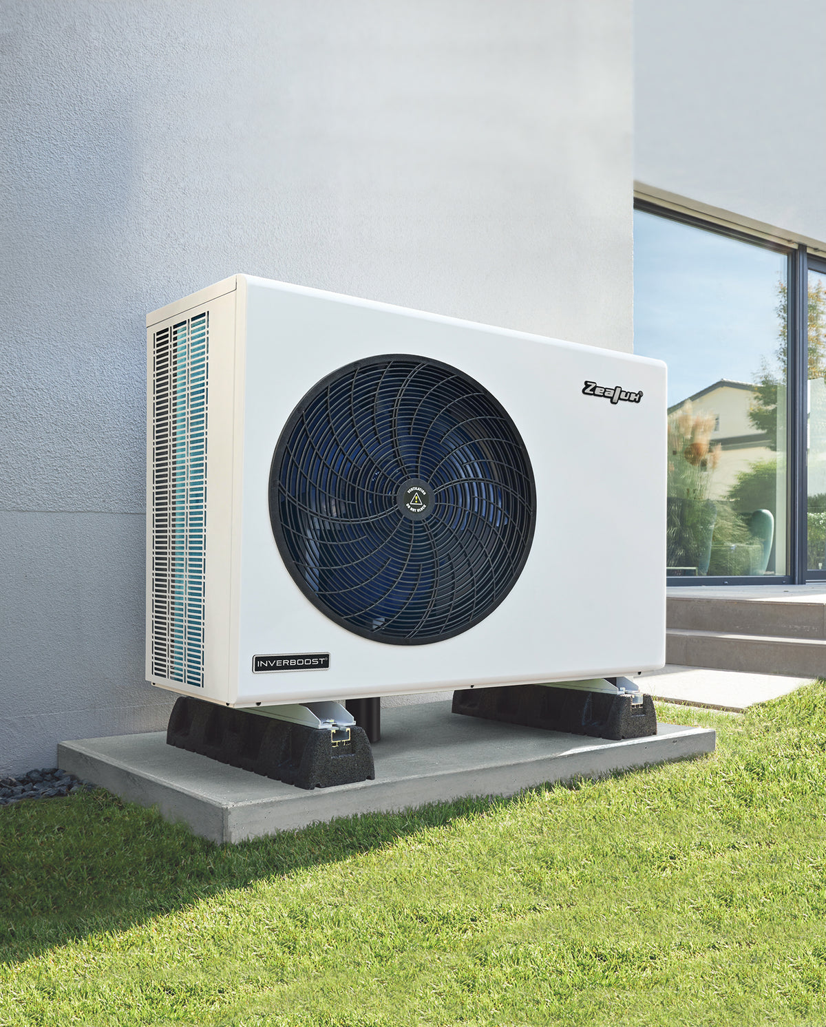 ZEALUX 16kw ASHP Heating Double Fans Inverboost Multifunctional